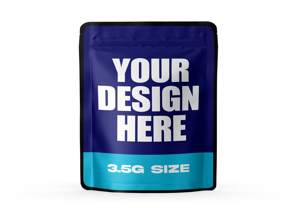 Custom Printed 3.5g Mylar Bags Eighth (1/8) – Packaging Buds